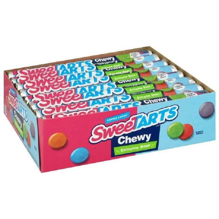 Sweetart Chewy Extreme Sour Rolls Novelty Candy